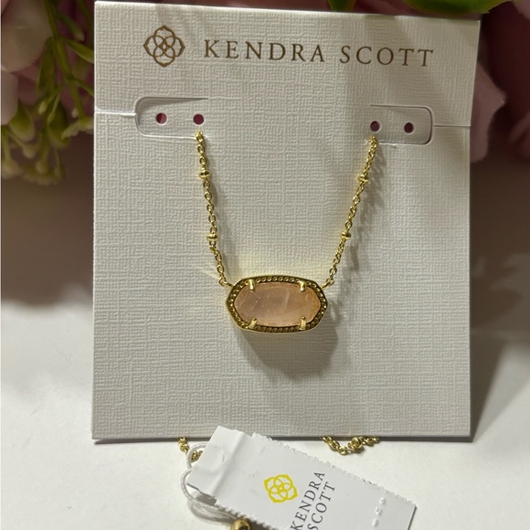 Kendra Scott | Jewelry | Nwt Kendra Scott Elisa Gold Short Satellite Pendant Necklace In Rose ...